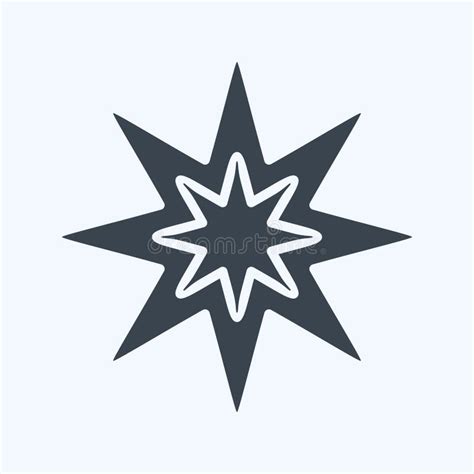 Icon Eight Pointed Star Related To Stars Symbol Glyph Style Simple