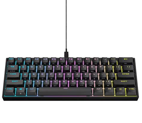K65 RGB MINI 60% Mechanical Gaming Keyboard — CHERRY MX Red — Black