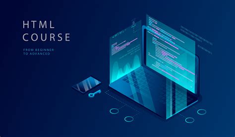 Html 과정의 아이소메트릭 3d 개념 웹 사이트 방문 페이지 프로그래밍 코딩 Html 5 Php Js 아약스 Css 3 Jquery Xml 웹 페이지 벡터 일러스트레이션에
