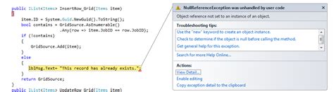 C How Can Objectdatasource Access Systemwebuipage Objects