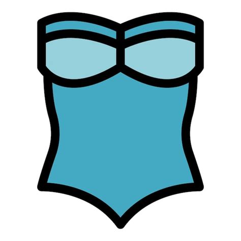 Premium Vector Swimsuit Icon Outline Swimsuit Vector Icon Color Flat Isolated