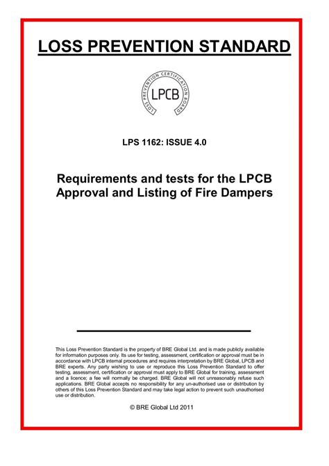 Requirements And Tests For LPCB Certification Of RedBookLive