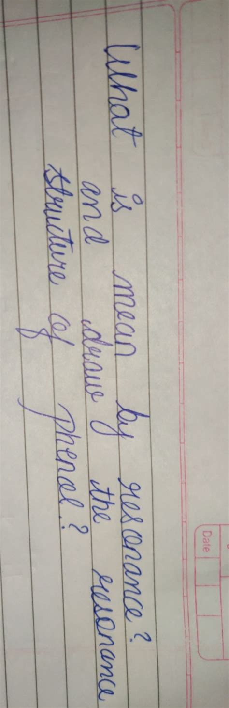 What Is Mean By Resonance Structure Of Phenol Filo