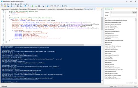 use powershell to find application uninstall keys alexandru marin