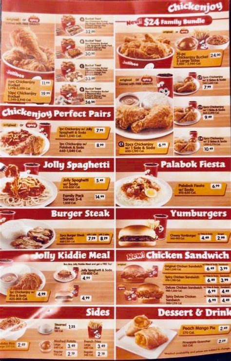 Jollibee Menu Prices