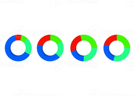 Four Steps Colorful Circle Object For Infographic Template 12375901 PNG