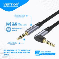 Jual Vention Kabel Aux Mm Male To Male L Shape Elbow Siku Baz Blue Meter Jakarta