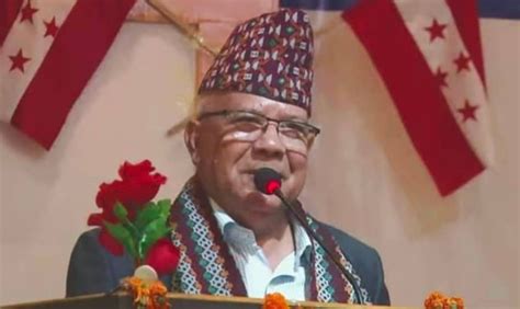 नेपाल कम्युनिष्ट पार्टी एकीकृत समाजवादी का अध्यक्ष माधवकुमार नेपालले