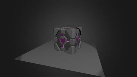 Companion Cube A1 3d Model By Apple303 [f7b843b] Sketchfab