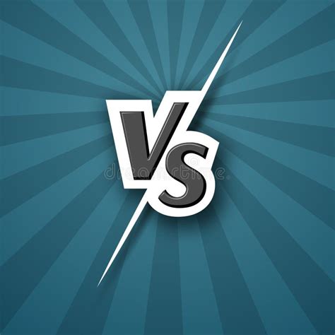 V S Логотип буквы Против буквы Vs на прозрачном фоне Векторная