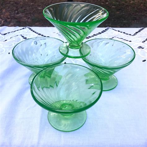 Vintage Ice Cream Glassware Etsy