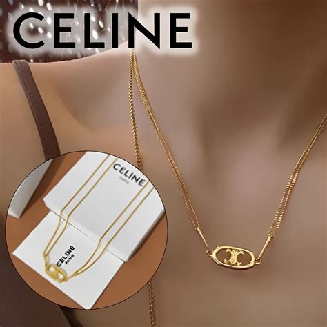 【celine】マイヨン トリオンフ ネックレス ゴールド Celineネックレス・ペンダント 46s896bra35or【buyma】