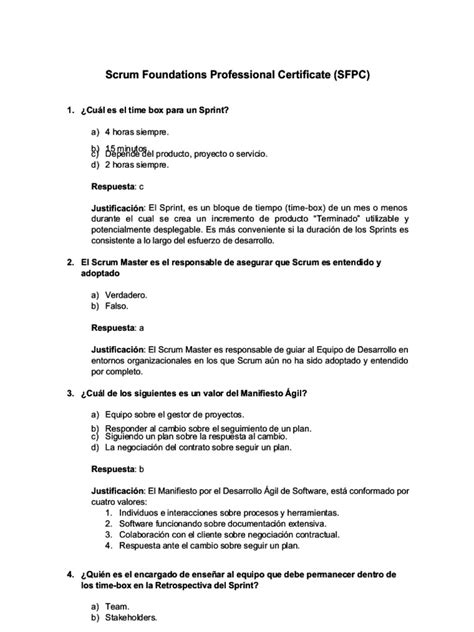 Exam Scrum Fpc Pdf