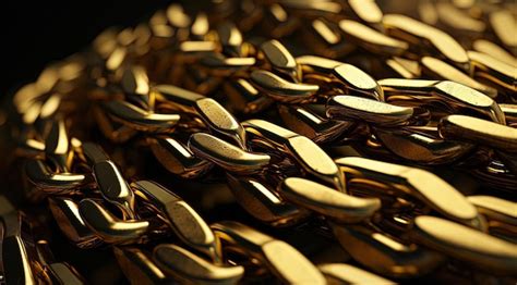 Premium Ai Image Gold Chain Mesh Photo Wallpaper In The Style Of
