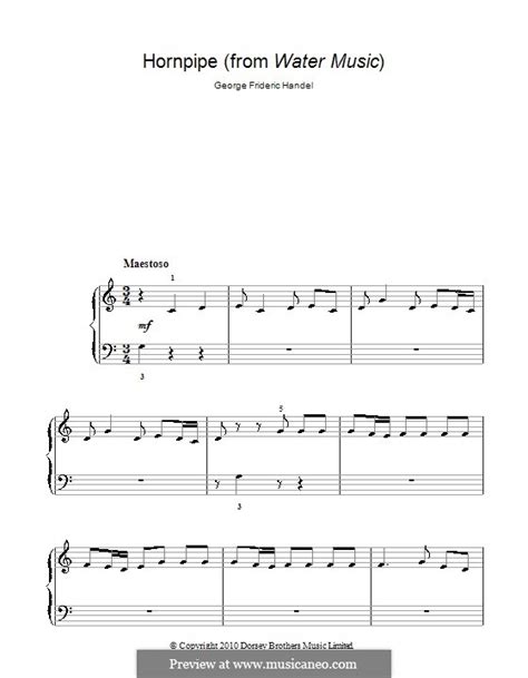 Suite No2 In D Major Hwv 349 Water Music By Gf Händel On Musicaneo