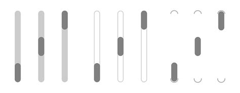 Scrollbar Set Scroll Bars Isolated Scroll Bar Slider Progress Down And