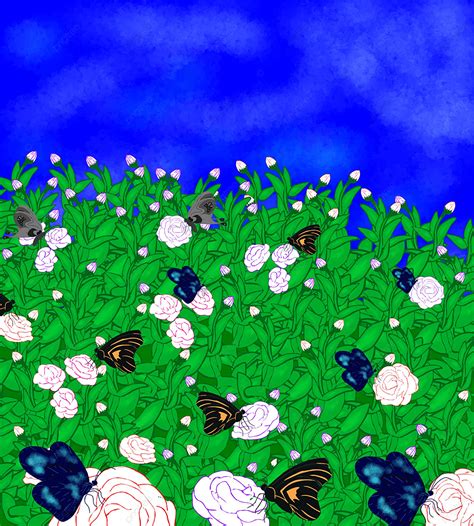 Beautiful Butterfly Background And Flower Scene Butterfly Background