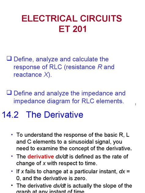 Sinusoidal Steady State Circuit Analysis 31 Study The Ac Basic