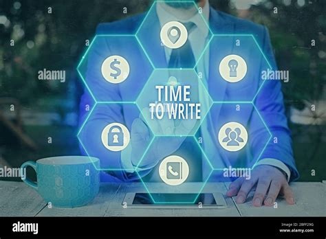 Writing Note Showing Time To Write Business Concept For To Record Something Or To Express An