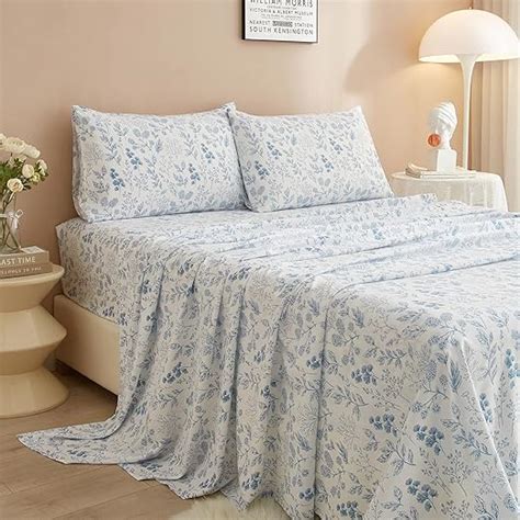 3 Piece Floral Bed Sheets Set Twin Xl Sheets And Pillowcase