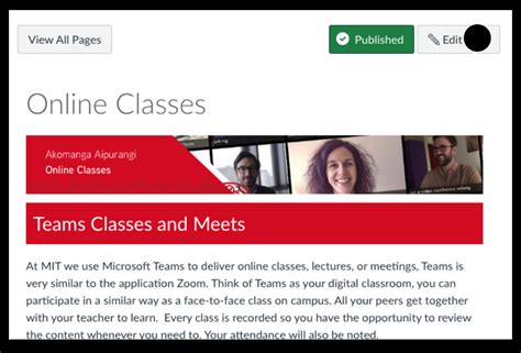 Create A Teams Meeting Link Within The Canvas Page Automatically Add Babes Knowledge Base
