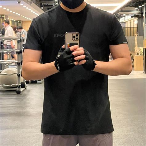 남자 헬스 머슬핏 반팔티 스테디니스 Feat 헬스장 짐웨어 비교 후기 네이버 블로그