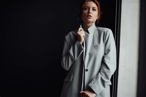 Premium Photo Portrait Of Candid Authentic Sexy Redhead Model Girl