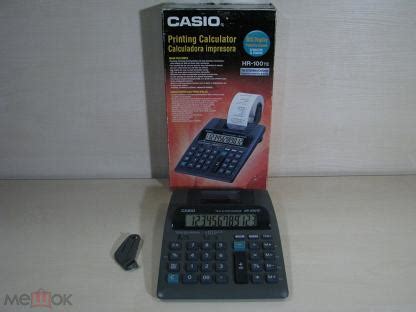 Калькулятор с чековым принтером CASIO HR-100TE (торги завершены #103552859)