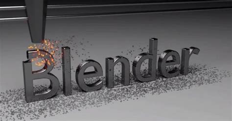 blender tutorial fanciful text machine animation evermotion
