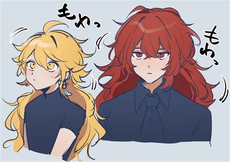 Aether And Diluc Genshin Impact Drawn By Suzunoreiya Danbooru