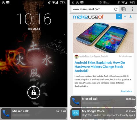 enhance your android notification experience with floatify