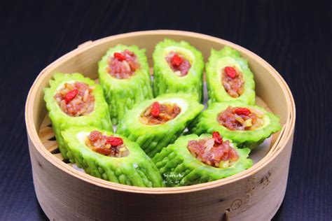 夏天清热解暑，蒸酿苦瓜的做法步骤图】sourcehe下厨房