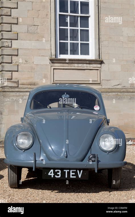 Vintage Volkswagen Beetle 1940s Split Rear Window Type On Display At