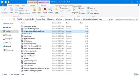 Open Administrative Tools In Windows 10 Tutorials
