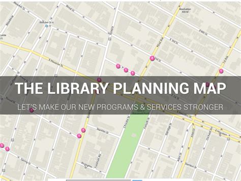 THE LIBRARY PLANNING MAP By Lisa Bunker