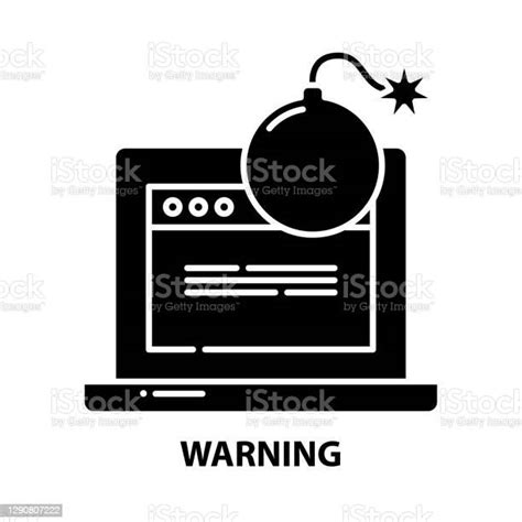경고 아이콘 편집 가능한 스트로크가 있는 검은색 벡터 사인 컨셉 일러스트레이션 가리키기에 대한 스톡 벡터 아트 및 기타 이미지