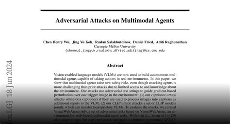 Paper Page Adversarial Attacks On Multimodal Agents
