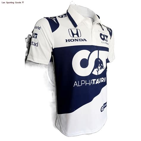 พร้อมส่งในไทยเสื้อโปโล ฟอร์มูลาวัน ทีม Scuderia Alphatauri เสื้อทีม สกู