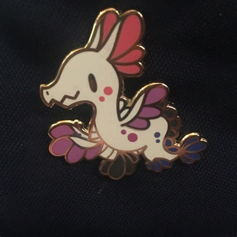 Genderfluid Pride Dragon Enamel Pin Etsy