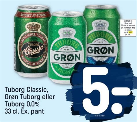 Tuborg Grøn Øl Rema 1000 september 2023 Alle Tilbudsavis