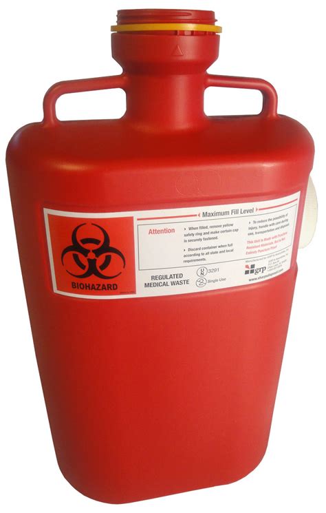 3 Gallon Sharps Container Model Grp 3g Grp Mail Back Sharps Disposal