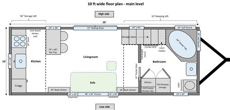 Tiny House Floor Plan No Loft Floor Roma