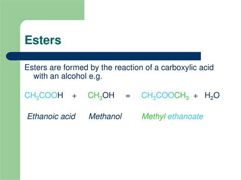 Esters Ppt Download