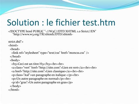 PPT Cours XHTML CSS PowerPoint Presentation Free Download ID