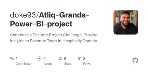 github doke93 atliq grands power bi project codebasics resume