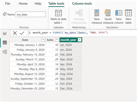 Power BI How To Convert Date To Month And Year Format