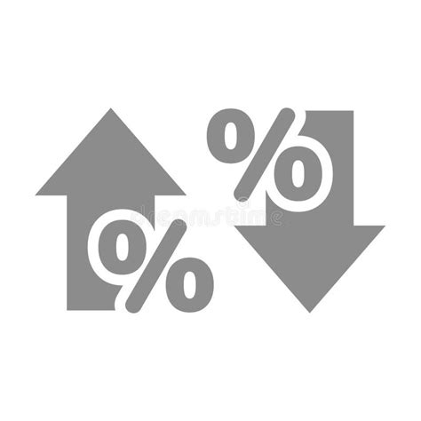 Decrease Percentage Icon Stock Illustrations 1626 Decrease