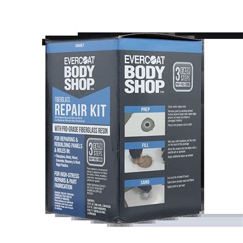 105057 Fiberglass Resin Repair Kit With Pro Grade Fiberglass Resin