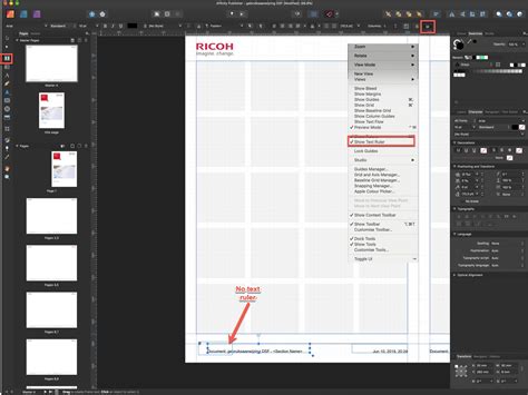 Text Ruler Missing Split Pre V2 Archive Of Affinity On Desktop Questions Macos And Windows