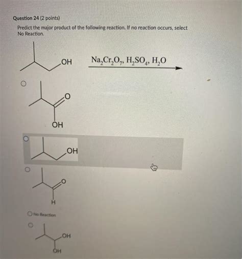 Solved 23 Predict The Major Product Of The Following